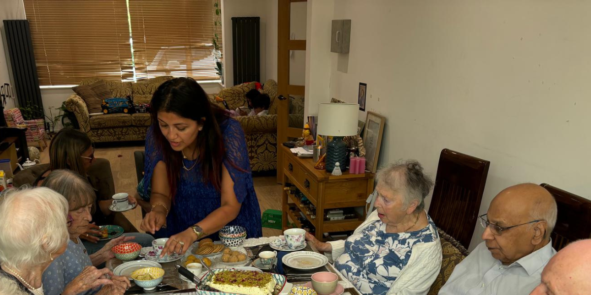 Nupur Aggarwal tea party volunteer